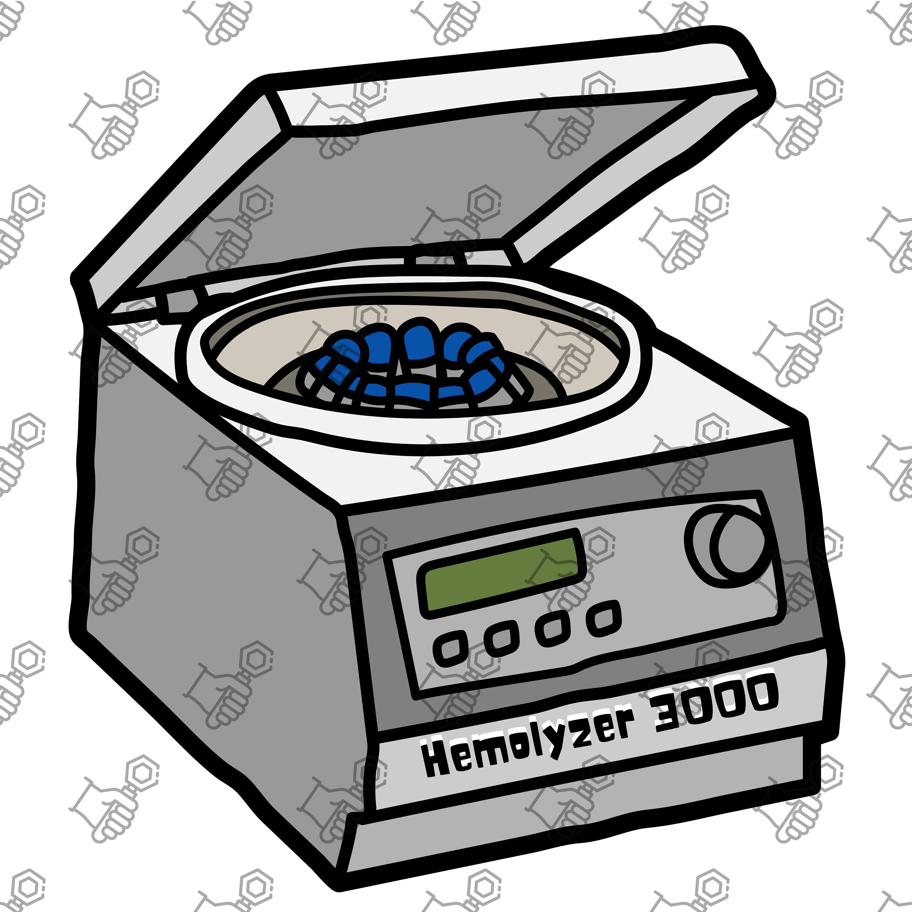 Laboratory Sticker Printable B Positive - Etsy