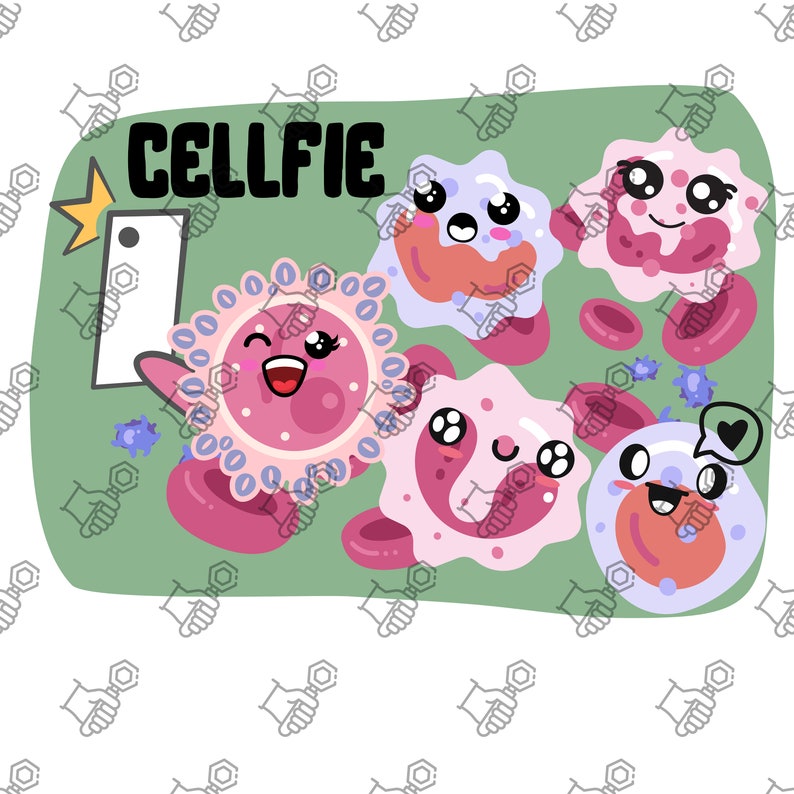 Laboratory Sticker Printable CELLFIE - Etsy