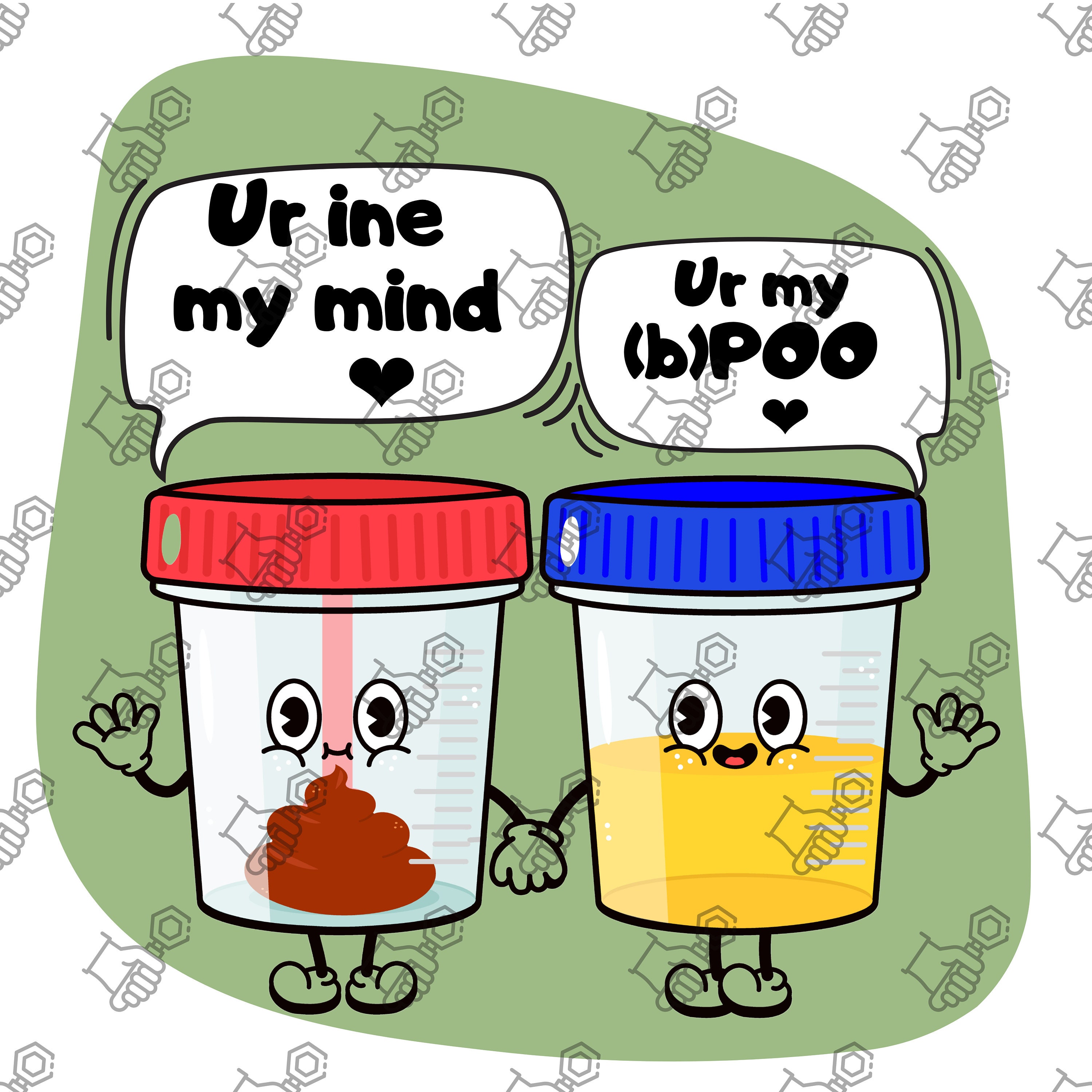 Laboratory Sticker Printable Urine and Poo - Etsy
