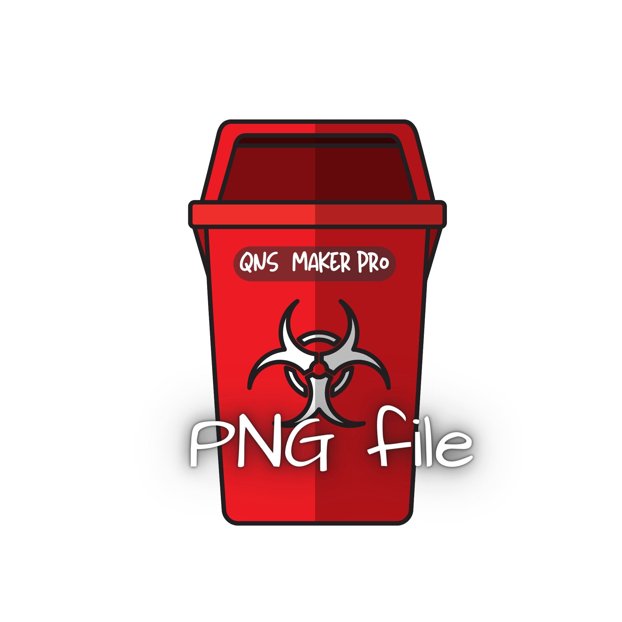 Laboratory Sticker Printable Bio Trash Bin Qns Maker - Etsy