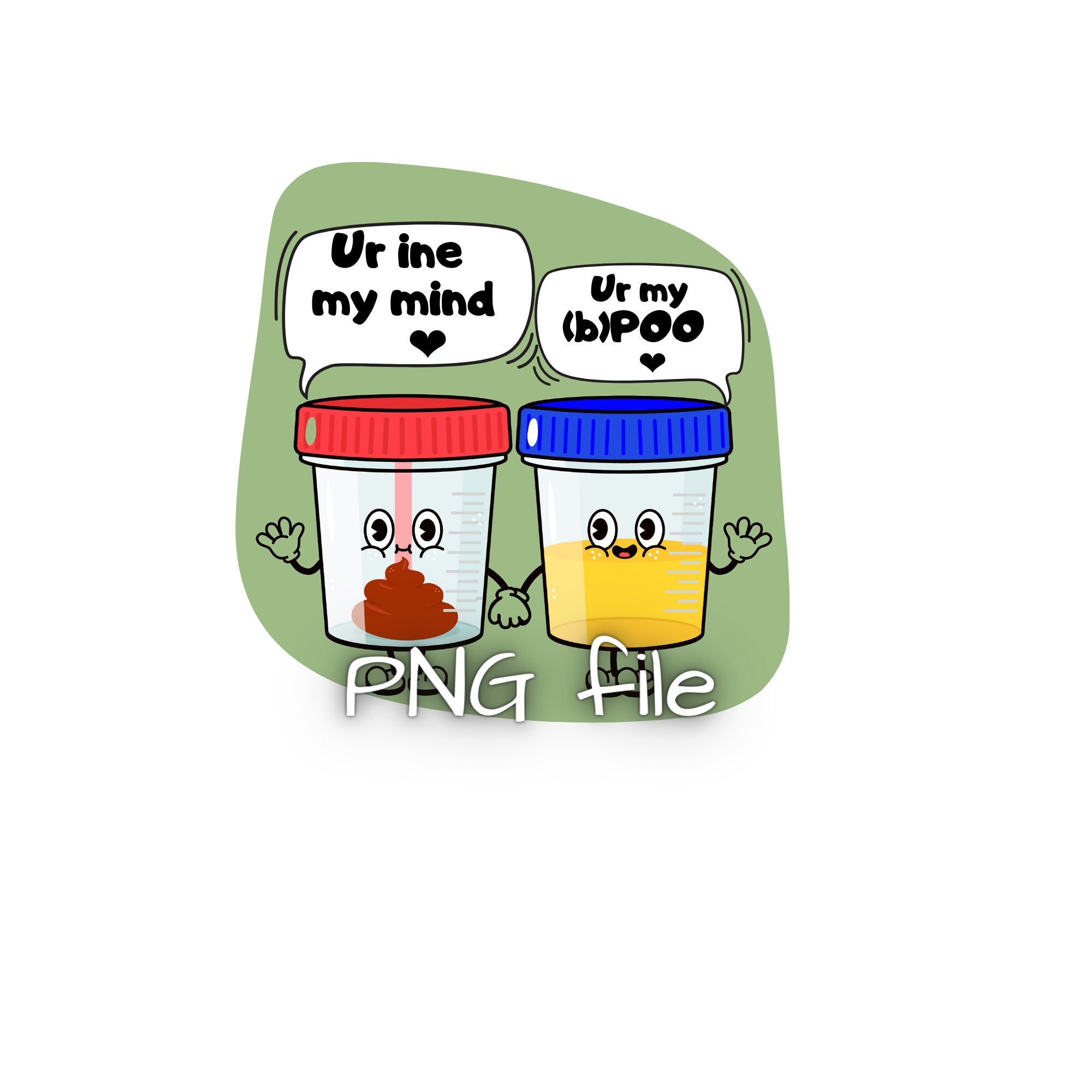 Laboratory Sticker Printable Urine and Poo - Etsy