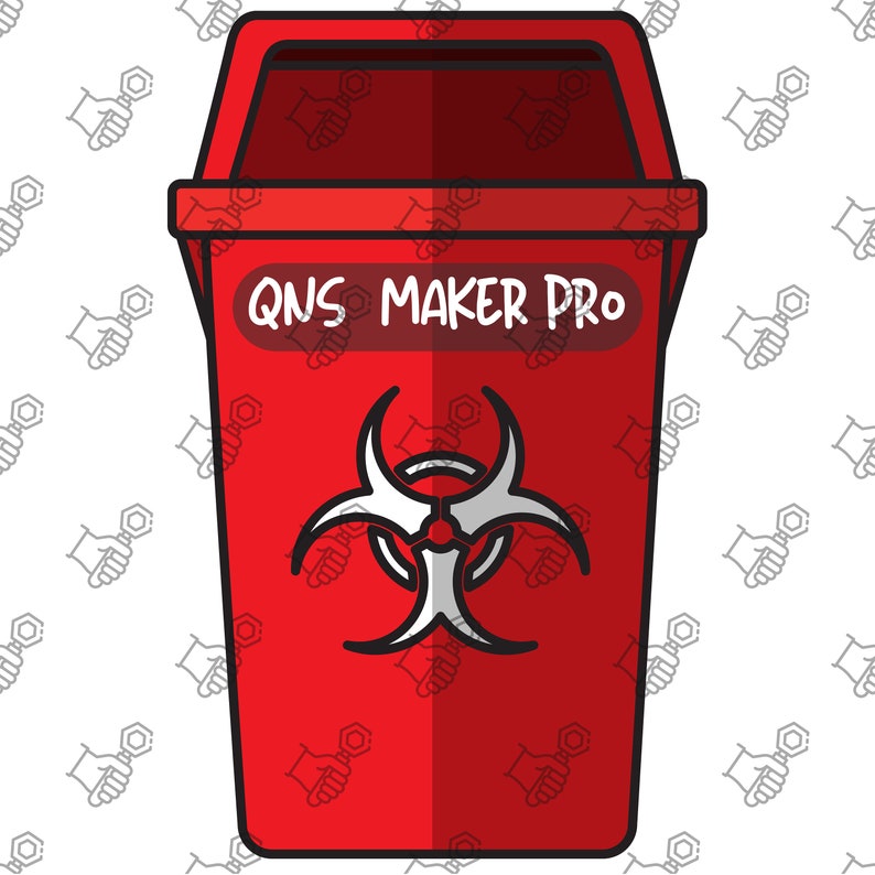 Laboratory Sticker Printable Bio Trash Bin Qns Maker - Etsy