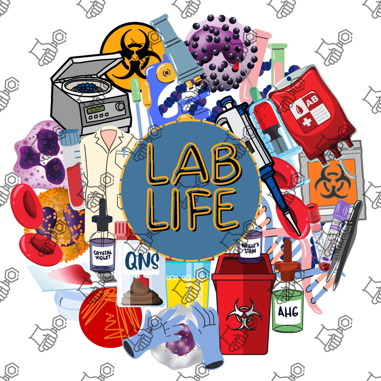 MLS Fun Laboratory Clipart LAB LIFE - Etsy