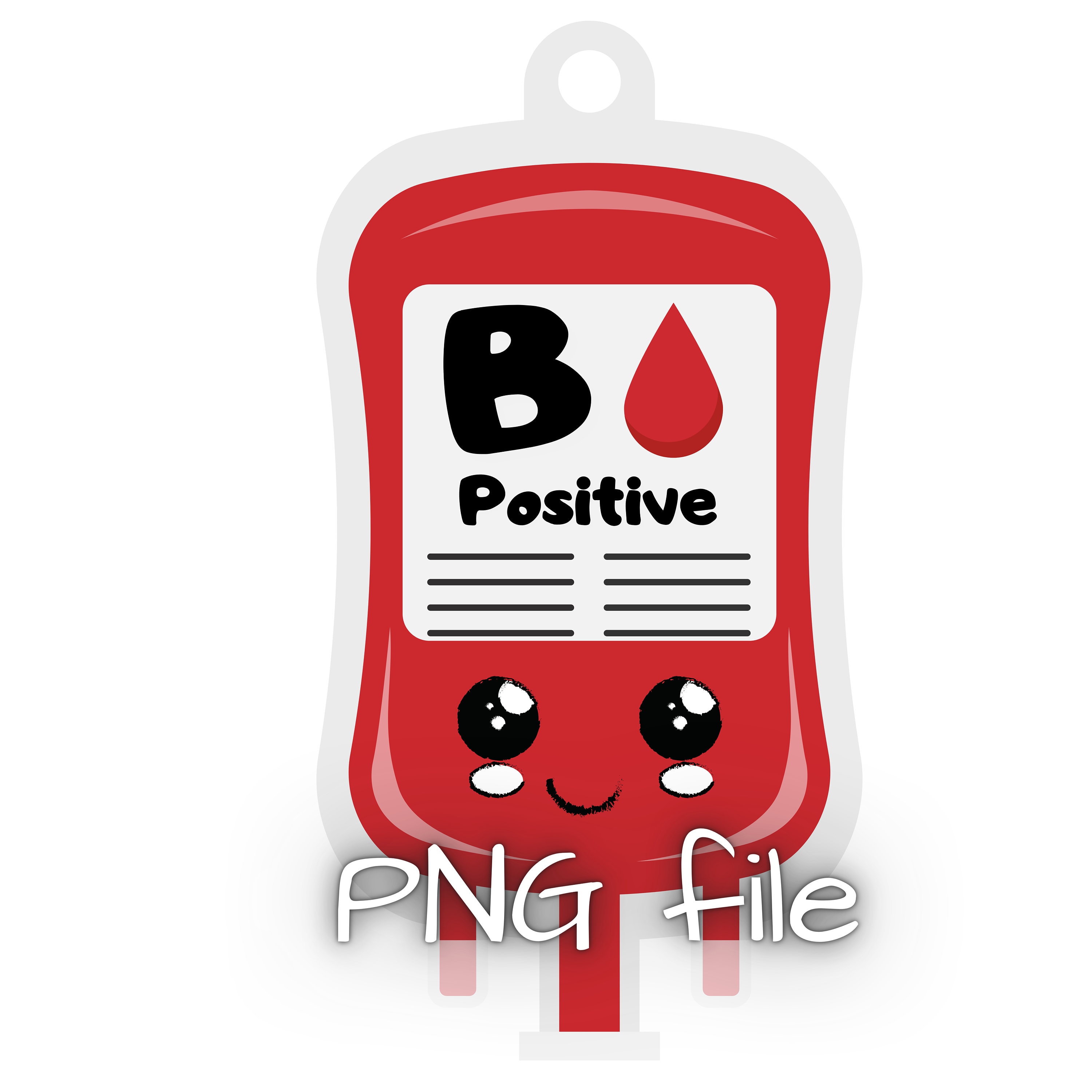 Laboratory Sticker Printable B Positive - Etsy
