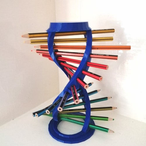 DNA Helix Pencil Holder - Etsy