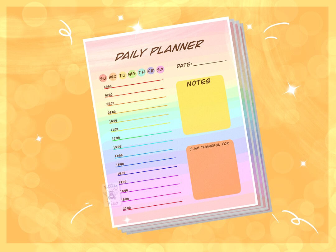 Daily Planner Lgbtq-rainbow Digital-printable - Etsy