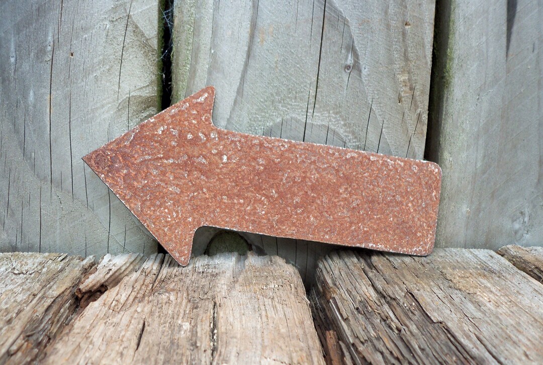 Rusty Metal ARROW Garden Ornament Rustic Vintage Gift Birthday Present ...
