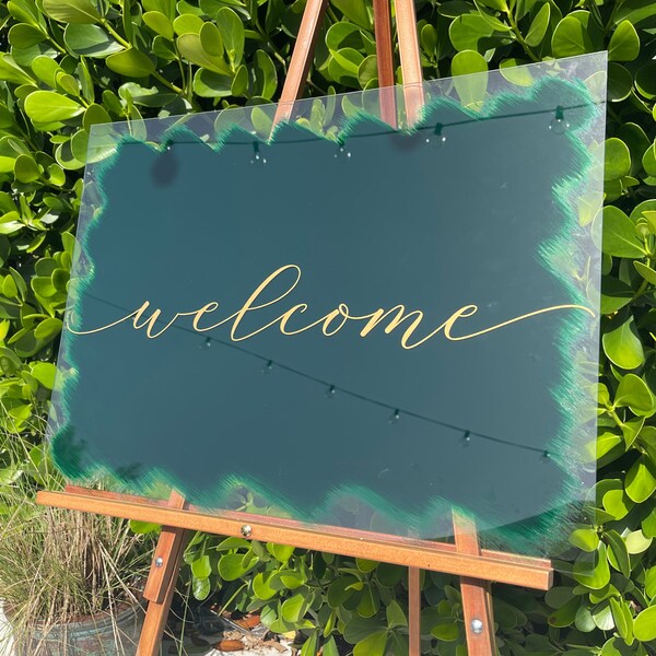 Plexiglass Wedding Sign - Etsy
