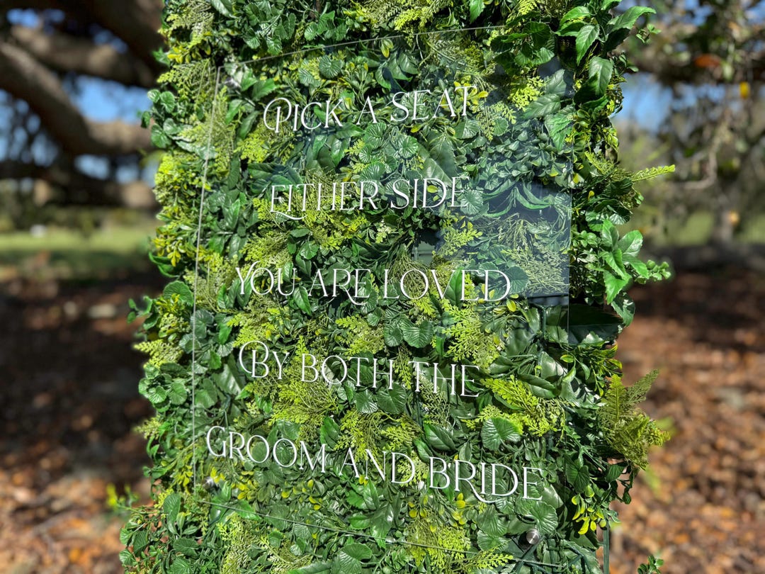 Wedding Ceremony Sign Welcome Display Guest Seating Chart Acrylic ...
