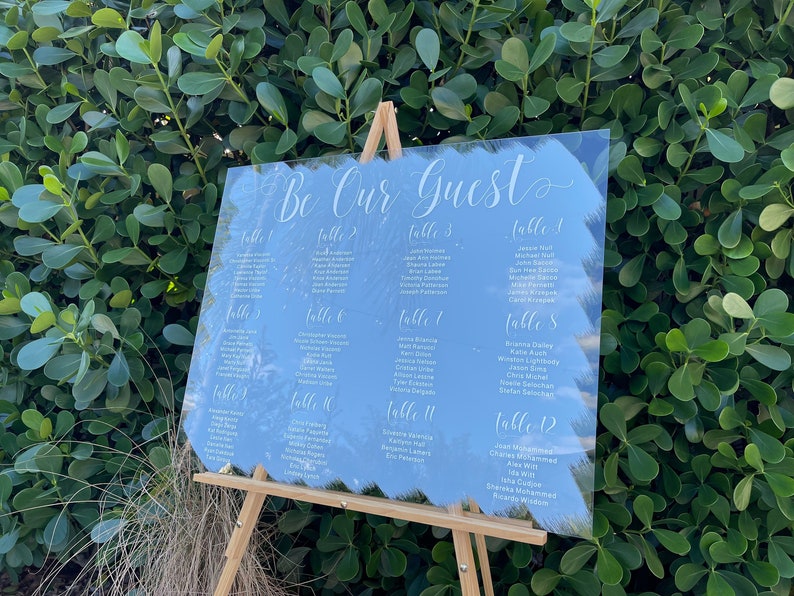Acrylic Seating Chart | Find Your Seat | Custom Seating Chart | Wedding ...