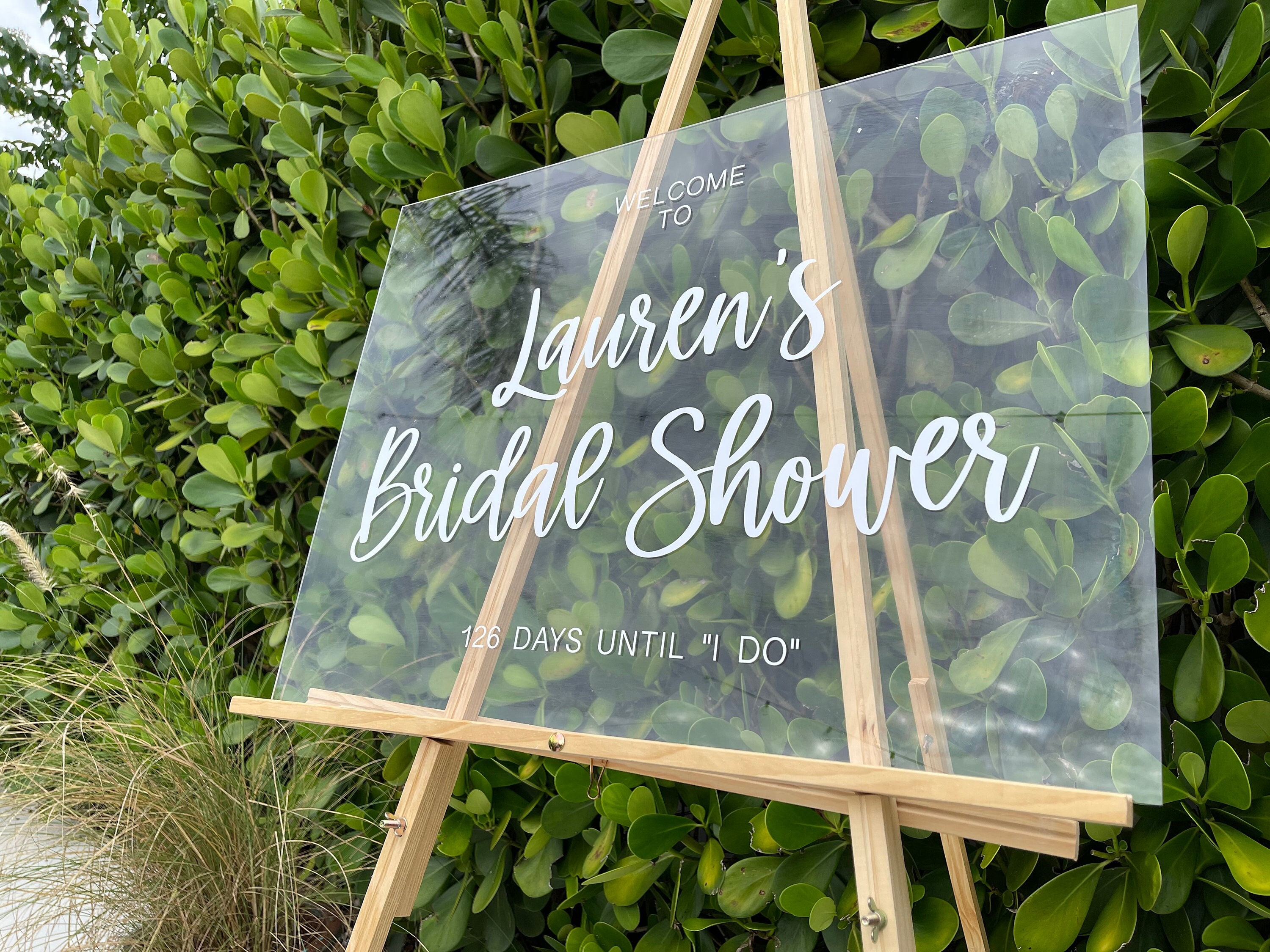 Personalized Acrylic Bridal Shower Welcome Sign Bridal - Etsy