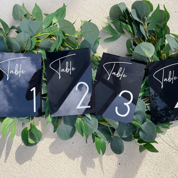 Framed Table Numbers - Etsy