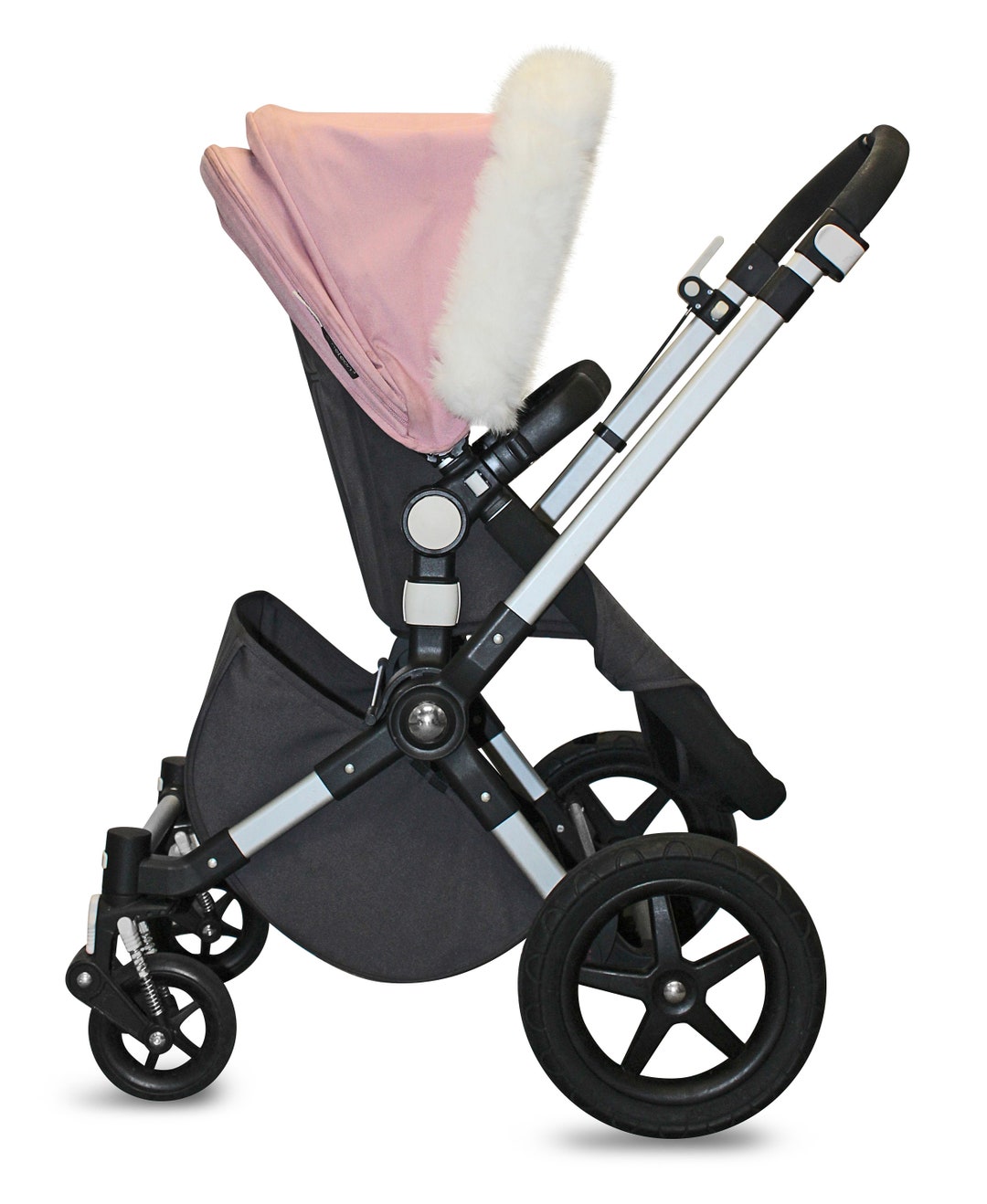 Babyfrrr Faux Fur Hood Trim for Baby Stroller Hood, Fur Pram Hood Trim ...