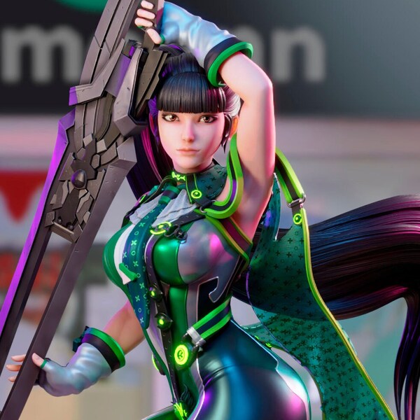 EVE Stellar Blade 222mm 3d Printed Display Figure UNPAINTED 8K Print ...