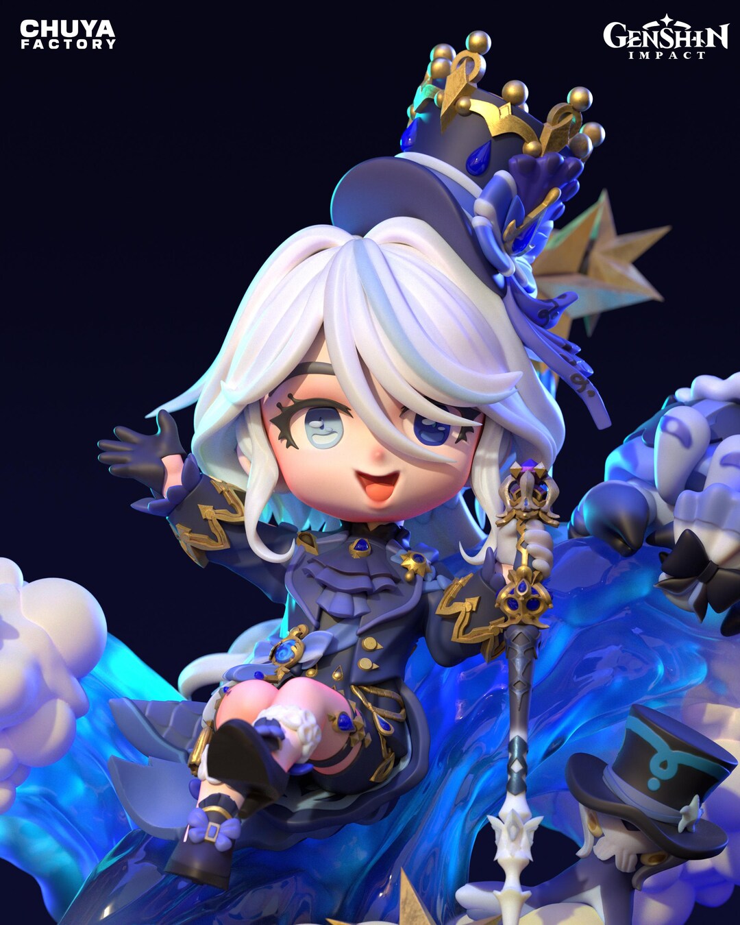 Furina Genshin Impact UNPAINTED 3d Printed DIY Resin Statue Kit ...