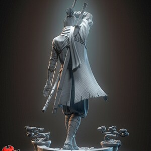 Sekiro, Shinobi 3D Printed DIY Resin Statue Kit / Figurine / Miniature ...