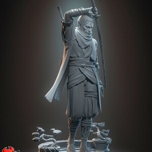 Sekiro, Shinobi 3D Printed DIY Resin Statue Kit / Figurine / Miniature ...