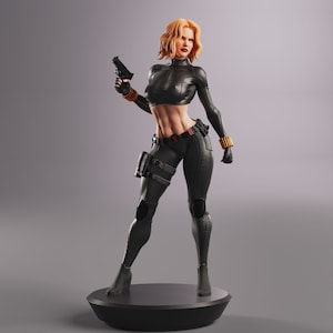 Yelena Black Widow Relaxing 3d Printed DIY Resin Statue Kit / Figurine [by Abe3d] UNPAINTED - Etsy