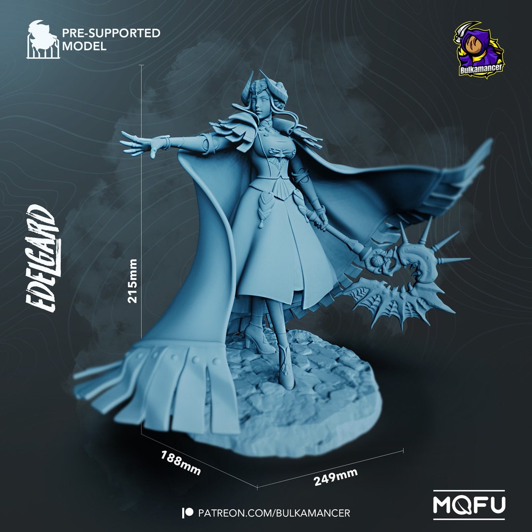 Flame Emperor Edelgard 3d Printed DIY Resin Statue Kit / - Etsy UK