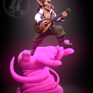 Scanlan, Gnome Bard 3D Printed DIY Resin Statue Kit / Figurine ...