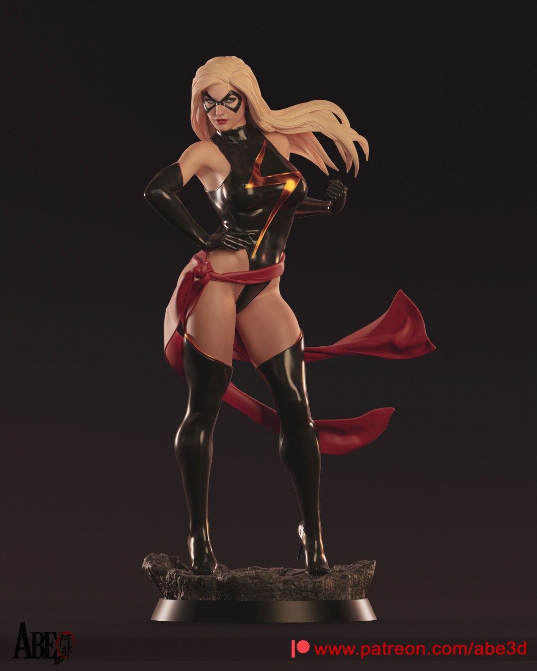 Ms Marvel Superhero 3d Printed DIY Resin Statue Kit / Figurine [by Abe3d] UNPAINTED - Etsy