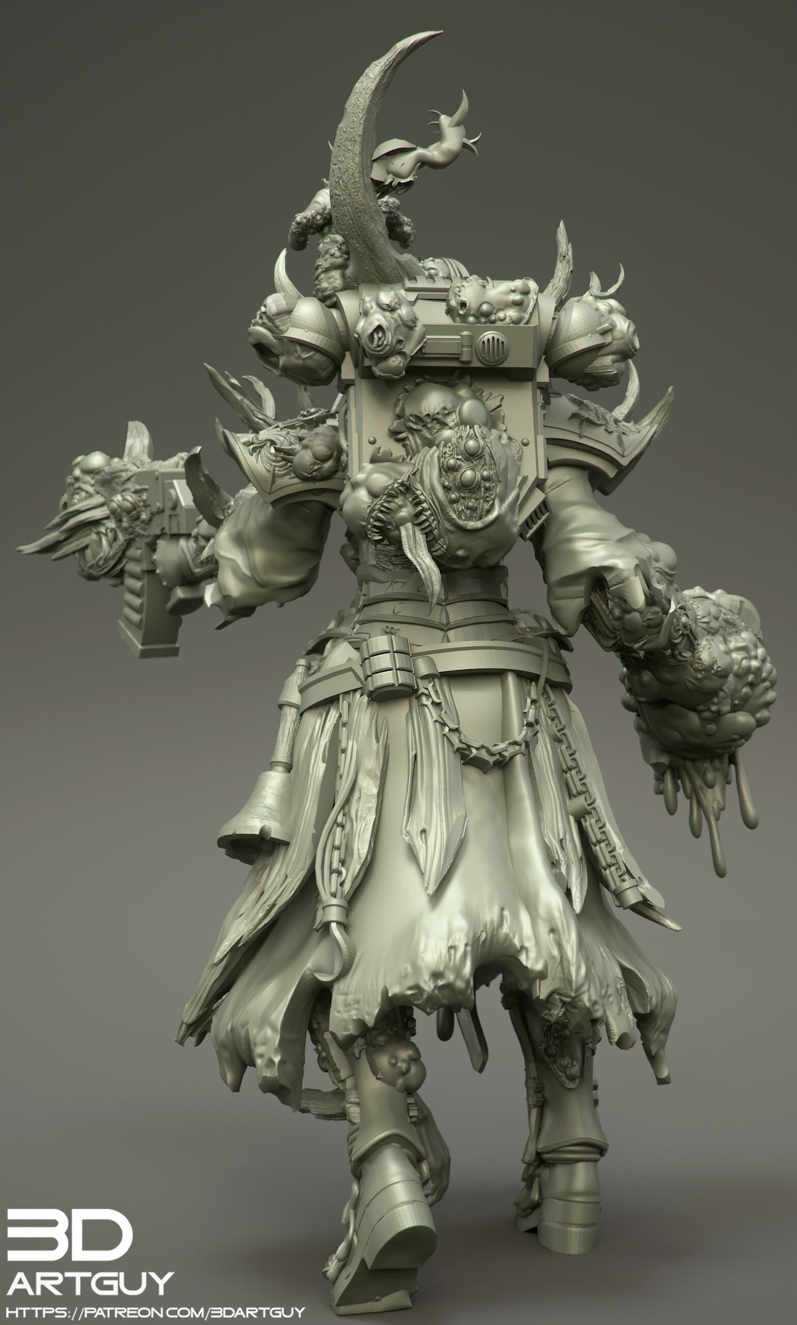 Female Corrupt Space Warrior 3d Printed Model by 3dartguy - Etsy UK