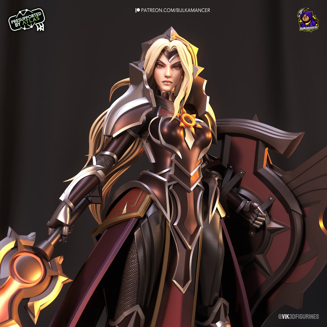 Eclipse Champion Leona 3D Printed DIY Resin Statue Kit / Figurine ...