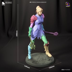 Minthara, Drow Cleric 3D Printed DIY Resin Statue Kit / Figurine ...