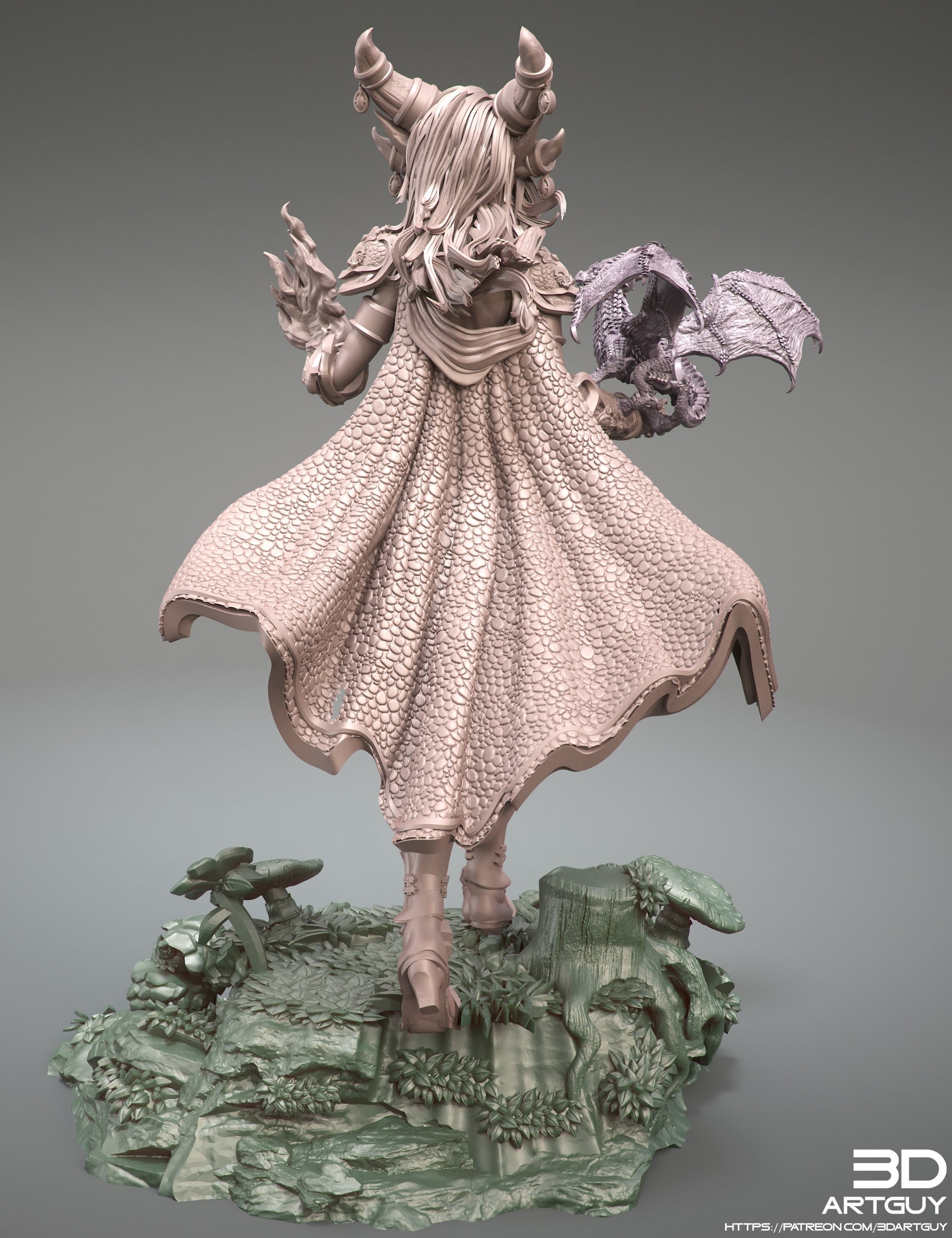 Dragon Queen 3d Printed Model by 3dartguy - Etsy Australia