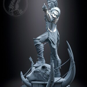 Minthara, Drow Cleric 3D Printed DIY Resin Statue Kit / Figurine ...