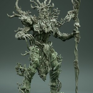 Ancient Tree Warden Forest Guardian Ent 3d Printed Model [by 3dartguy ...