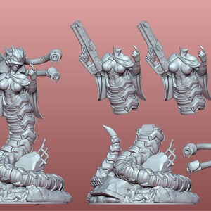 Mecha Medusa Zai 3d Printed Model by Gaz Minis UNPAINTED - Etsy Australia