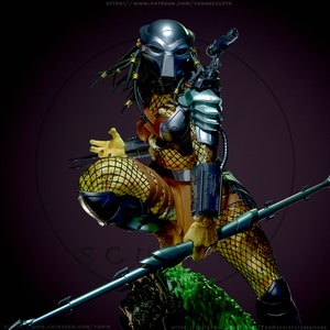Predator Female 3D Printed DIY Resin Statue Kit / Figurine [by Yan_h ...