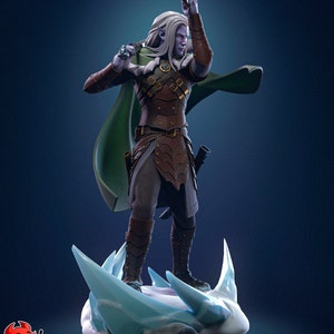 Drow Ranger 3D Printed DIY Resin Statue Kit / Figurine / Miniature [by ...