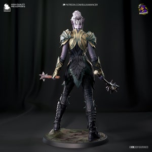 Minthara, Drow Cleric 3D Printed DIY Resin Statue Kit / Figurine ...