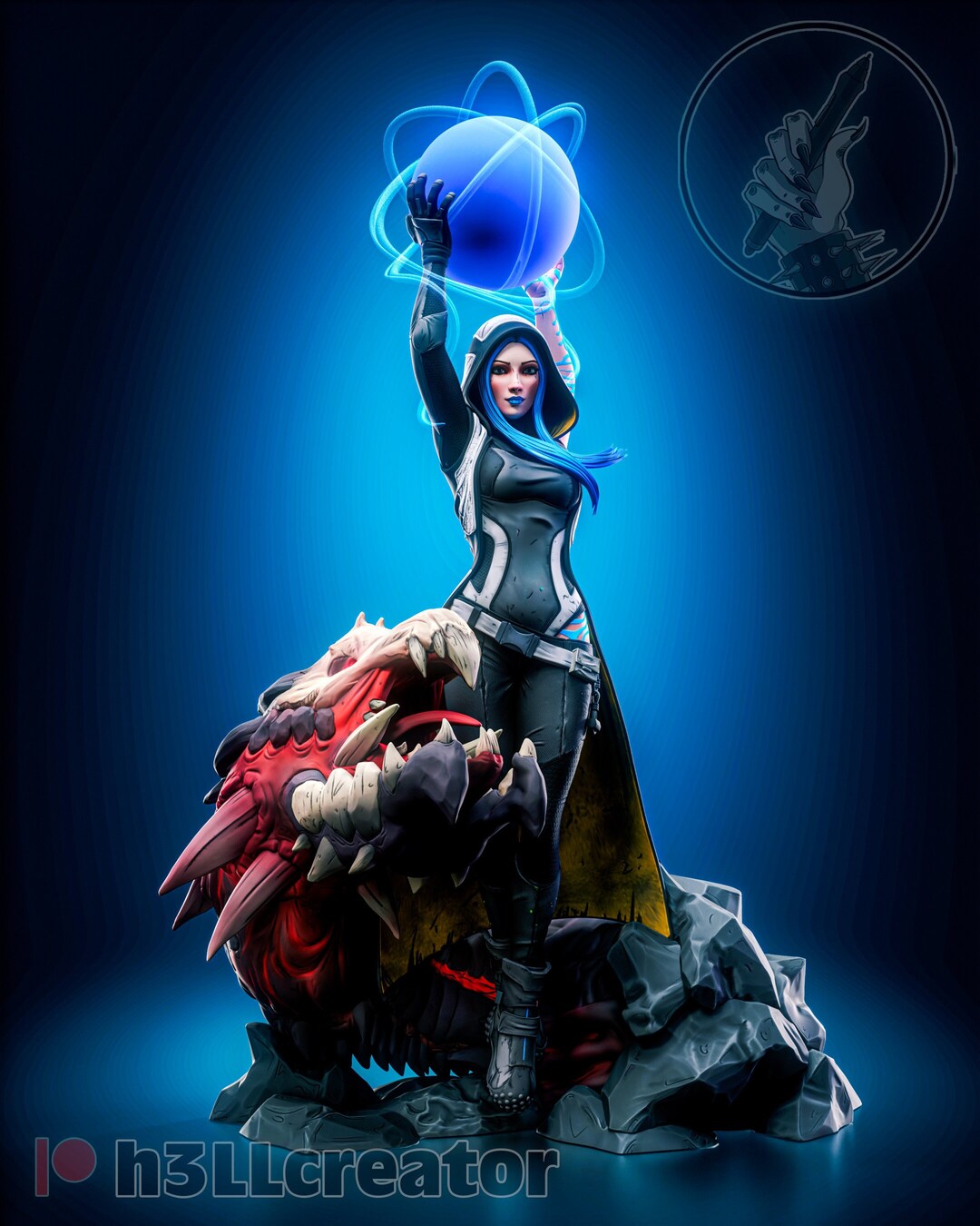 Siren Maya 3D Printed DIY Resin Statue Kit / Figurine / Miniature by ...