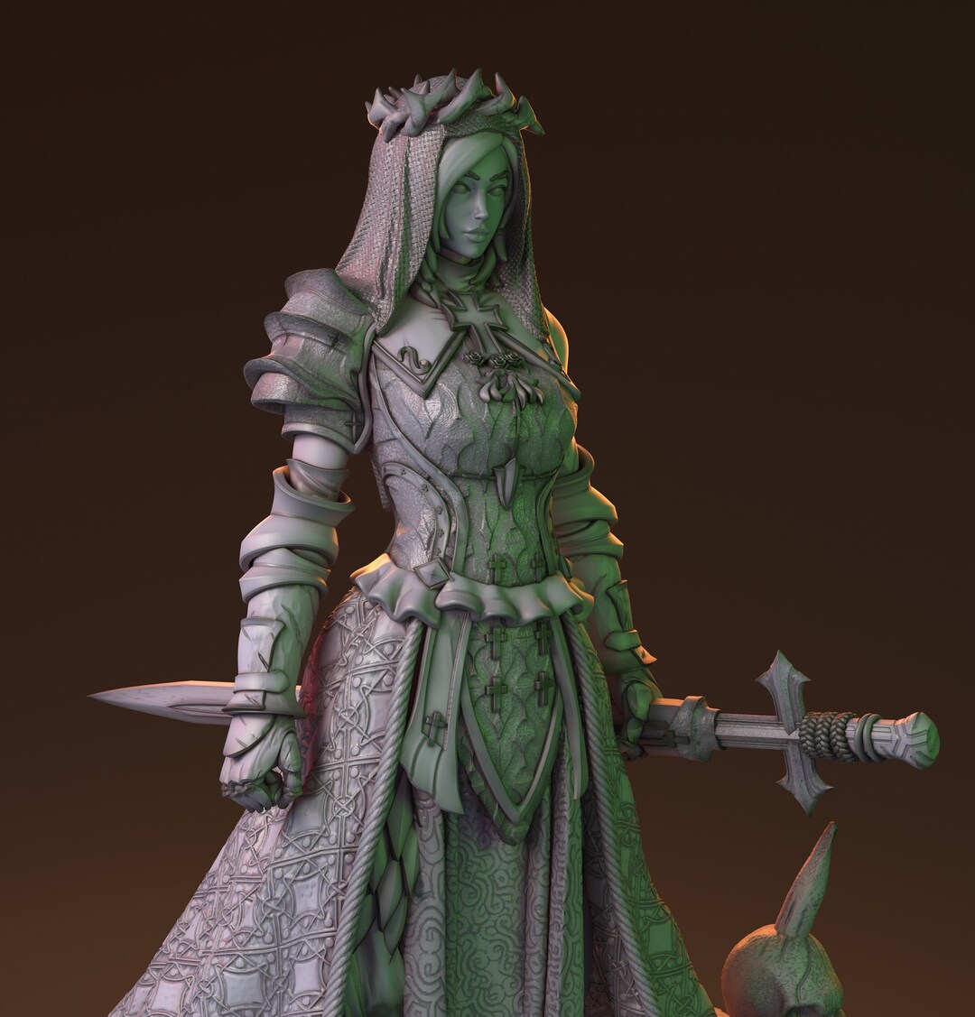 Celestine, Saint 32mm, 75mm, Perfect Dnd or Display Figure by Mythreal ...