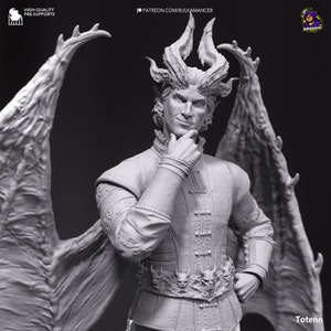Demon Raphael 3D Printed DIY Resin Statue Kit / Figurine / Miniature by ...