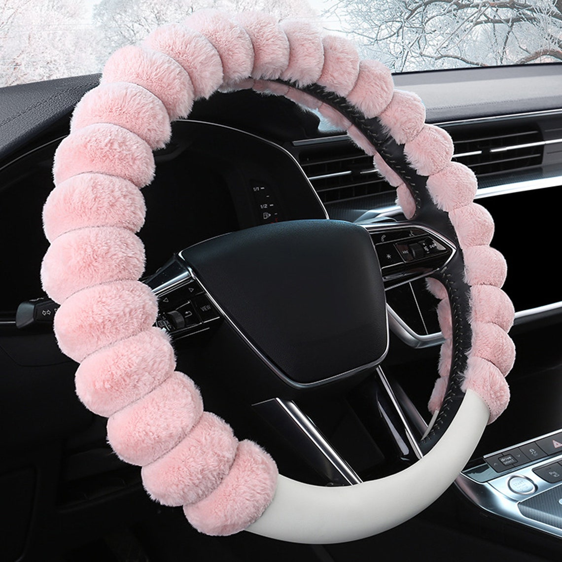 Short Plush Steer Wheel Cover Universal Winter Warm Wheel - Etsy