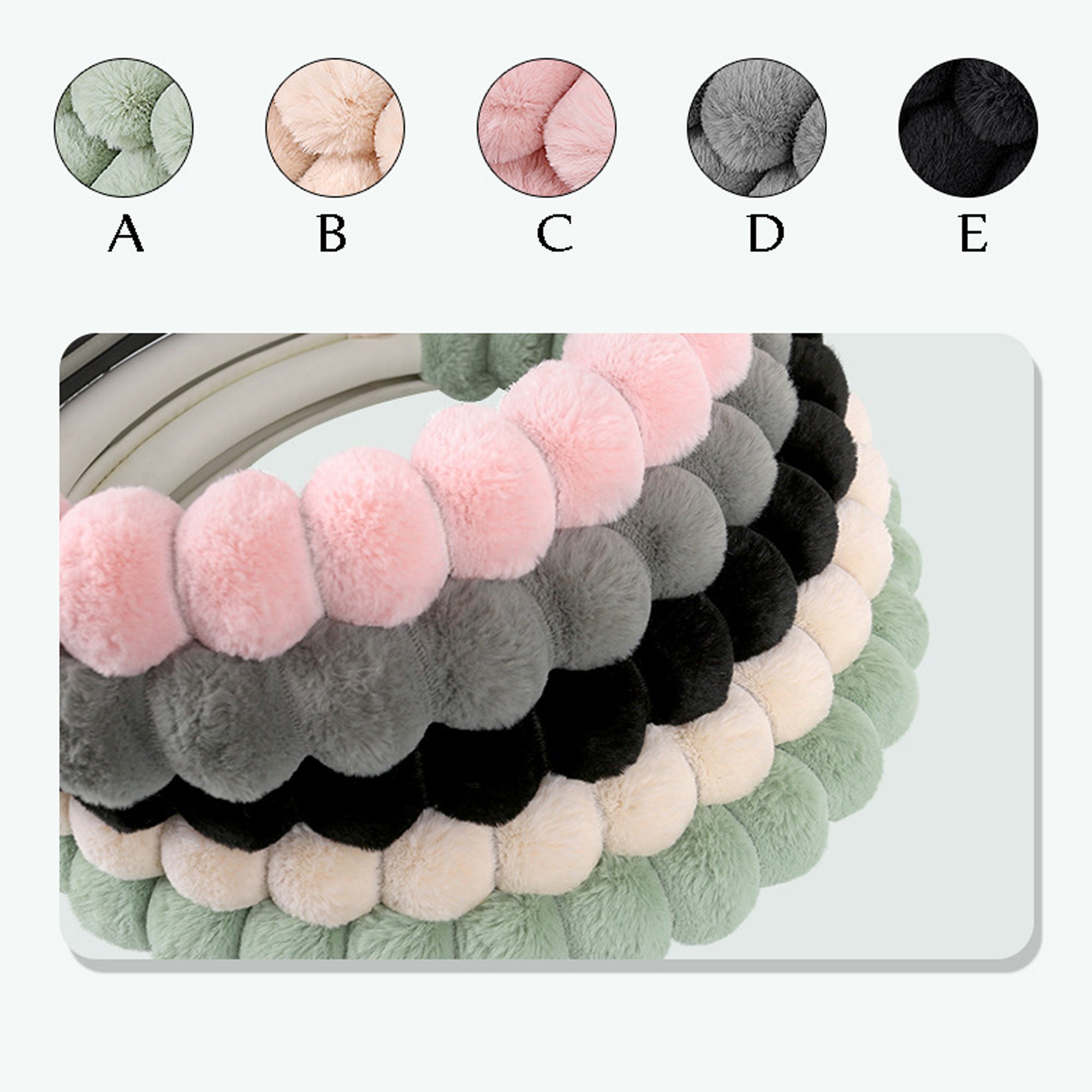 Short Plush Steer Wheel Cover Universal Winter Warm Wheel - Etsy