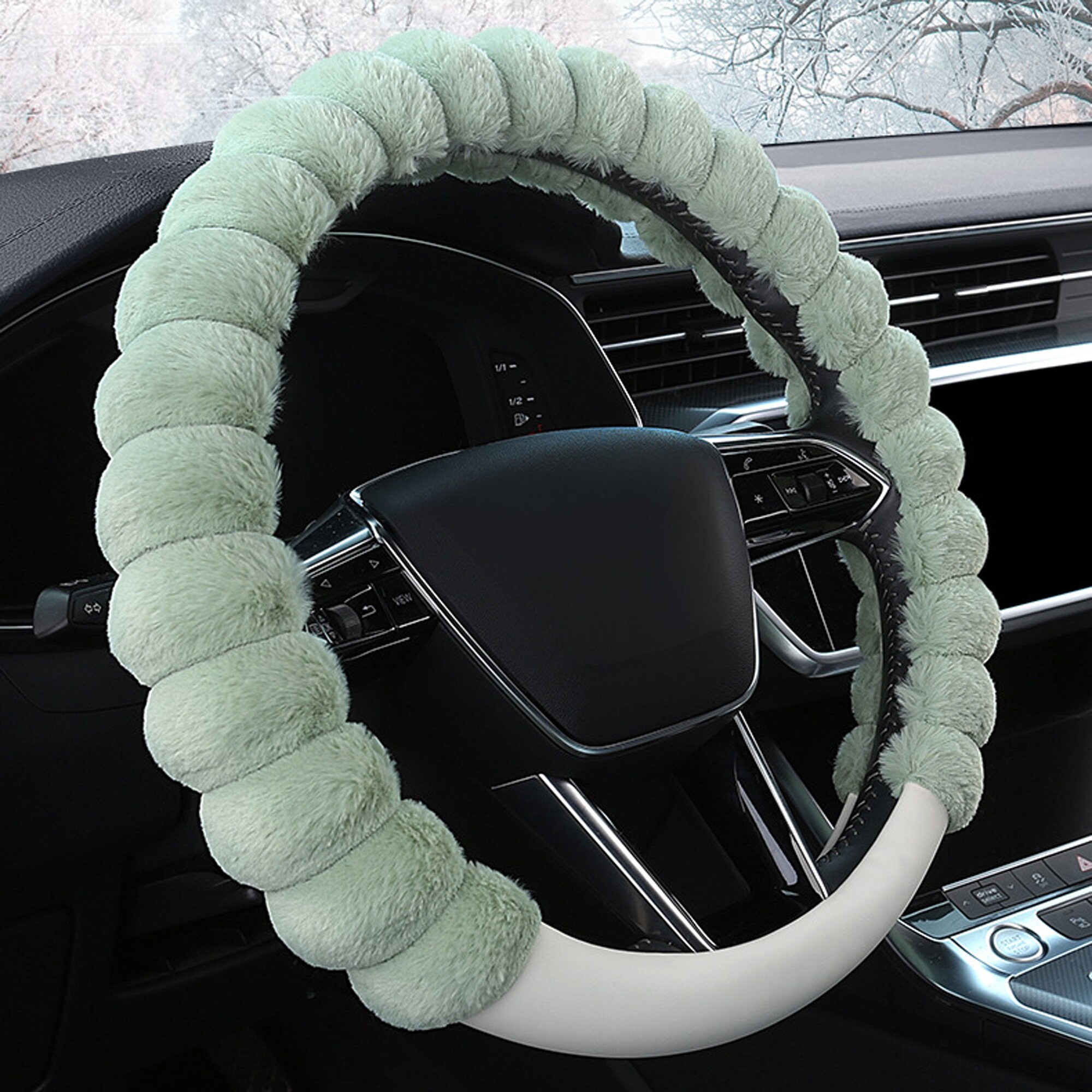 Short Plush Steer Wheel Cover Universal Winter Warm Wheel - Etsy