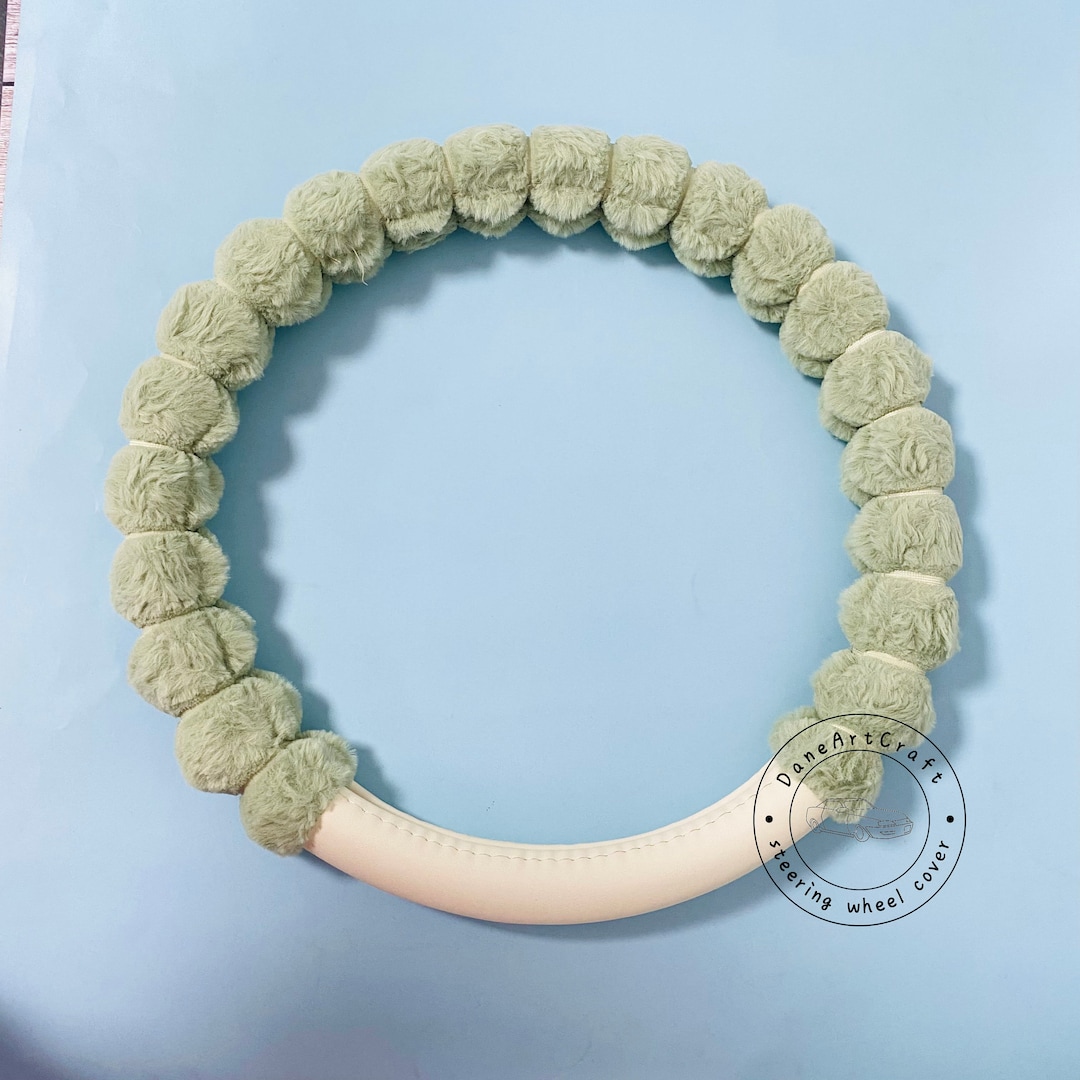 Short Plush Steer Wheel Cover, Universal Winter Warm Wheel Cover ...