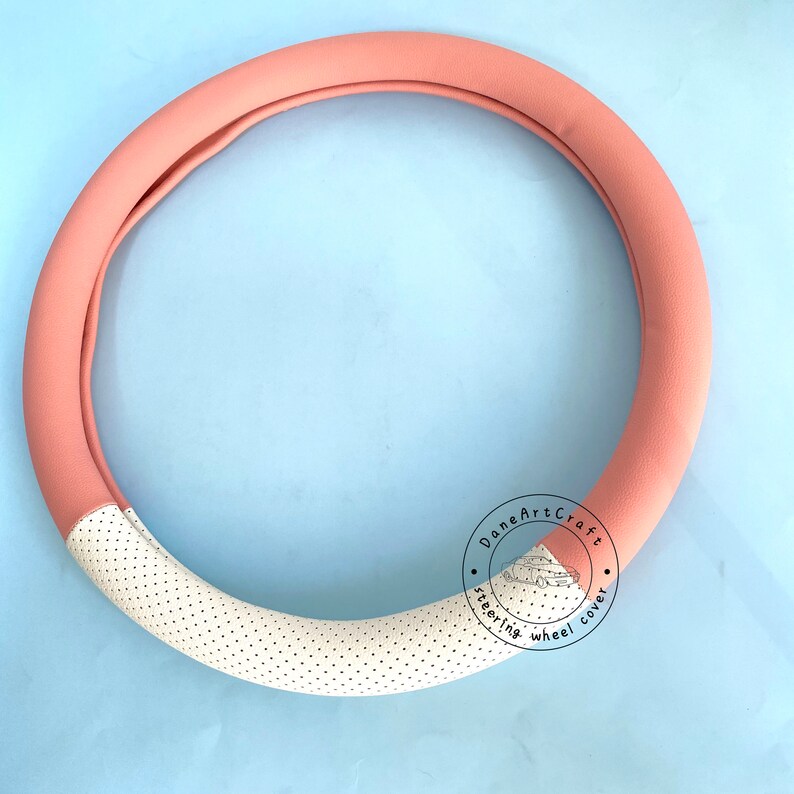 Colorful Macaron Cute Steer Wheel Cover for Women, Fiber Leather ...