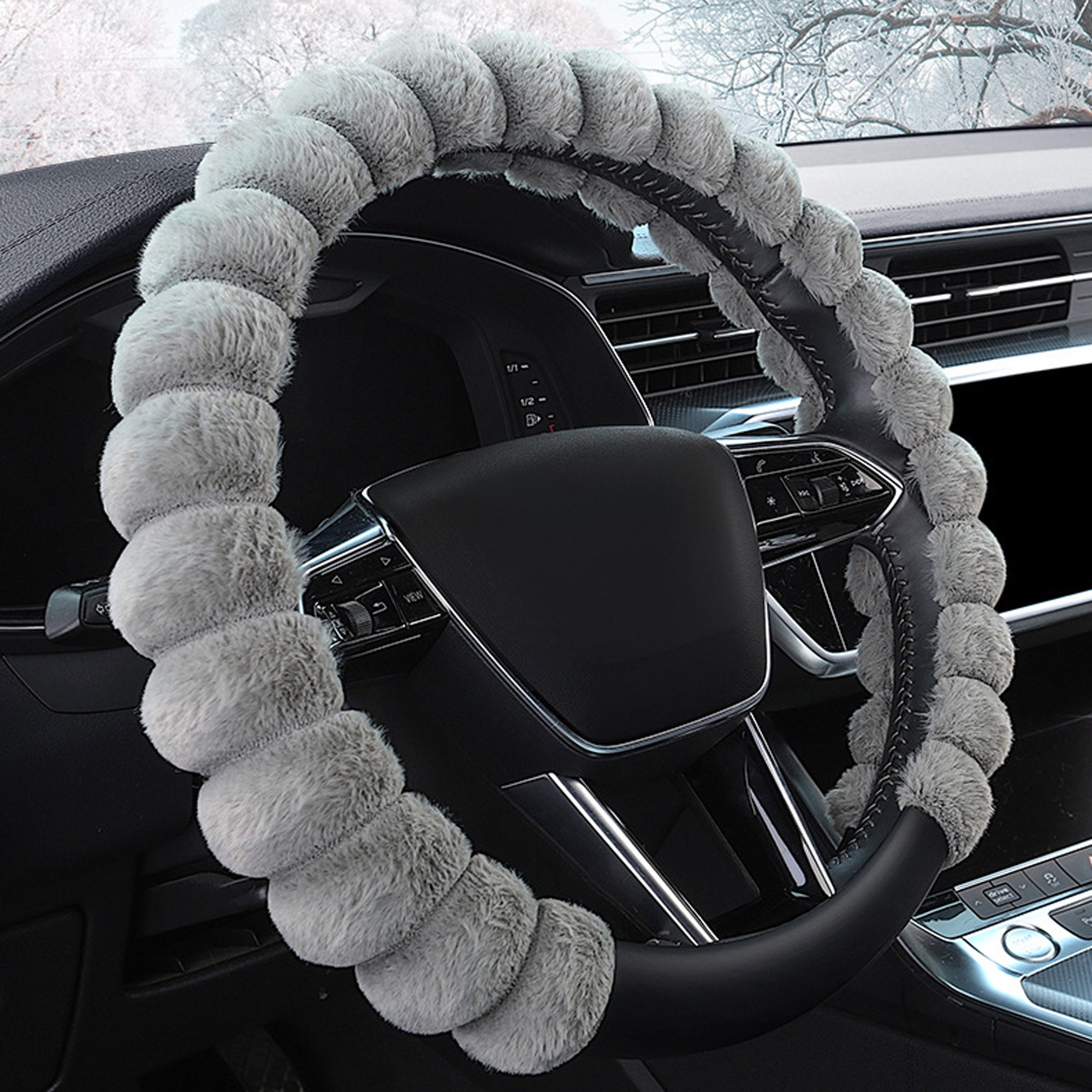 Short Plush Steer Wheel Cover Universal Winter Warm Wheel - Etsy