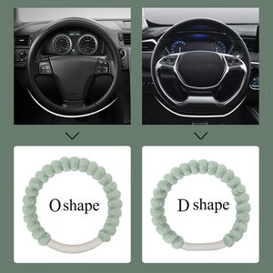 Short Plush Steer Wheel Cover, Universal Winter Warm Wheel Cover ...