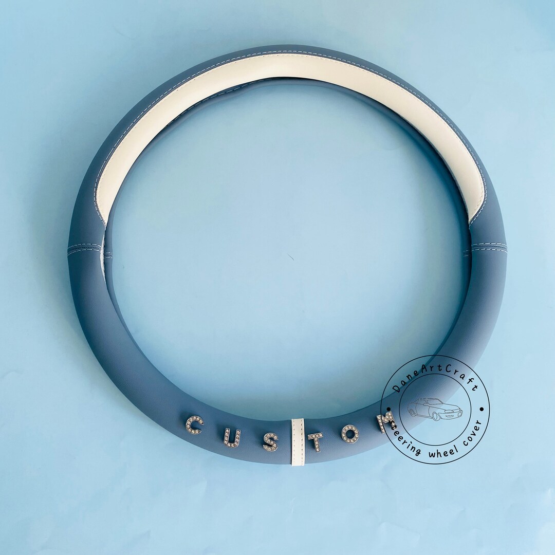 Minimalist Sport Steering Wheel Cover, Leather Car Accessories, Car ...
