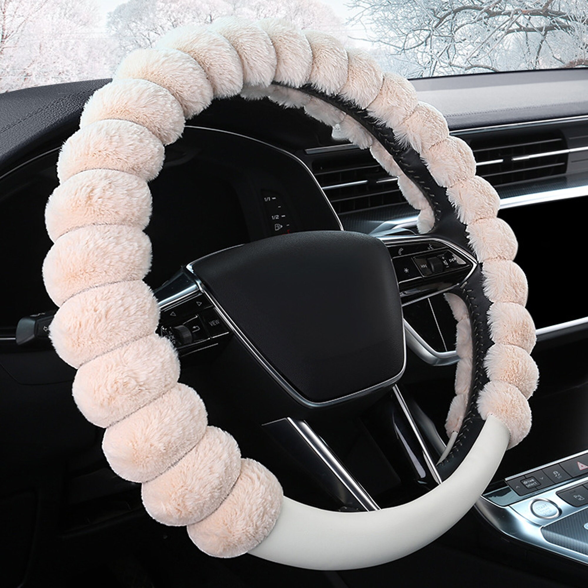 Short Plush Steer Wheel Cover Universal Winter Warm Wheel - Etsy