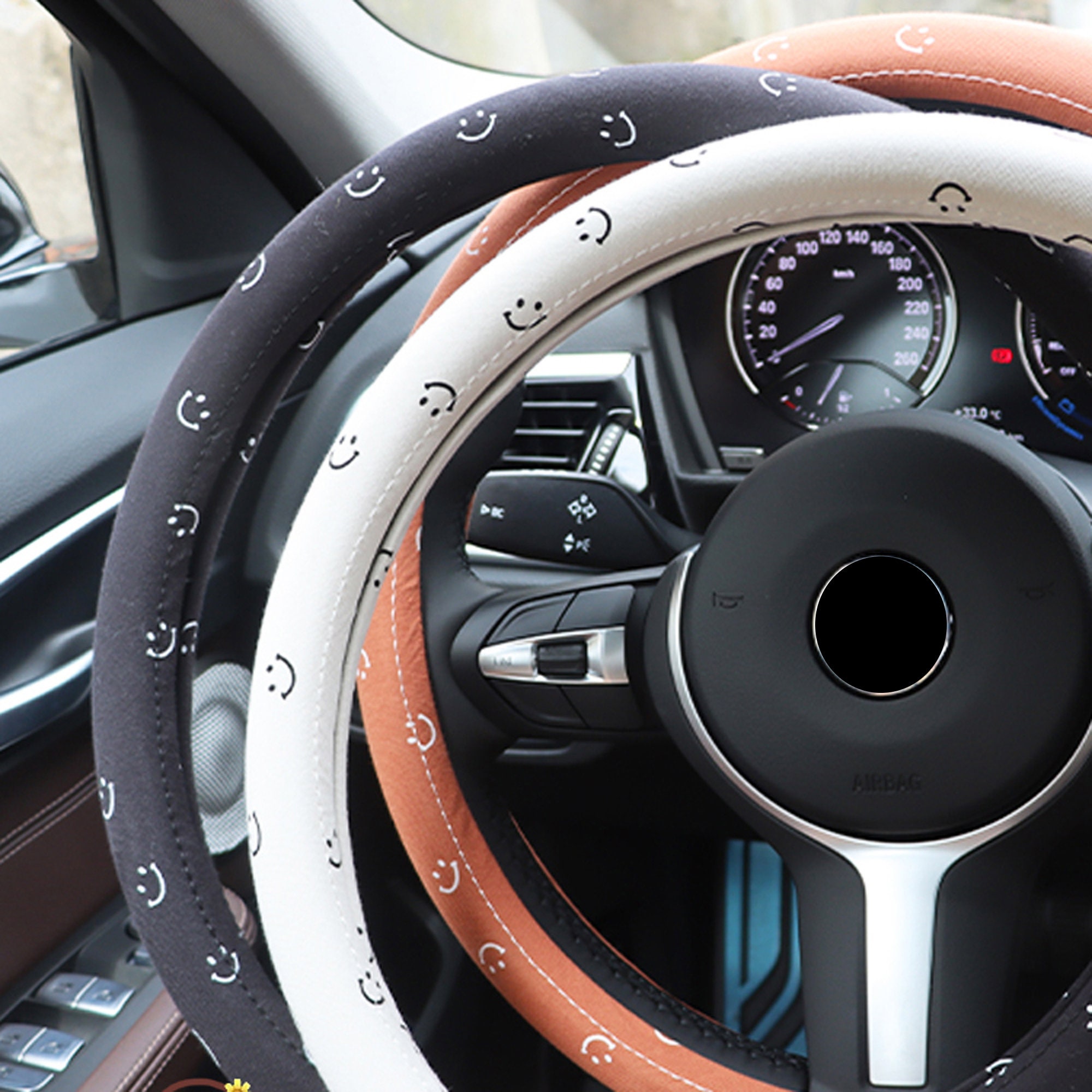 Cute Smile Face Steering Wheel Cover for Women Personalized - Etsy
