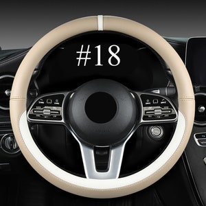 Minimalist Sport Steering Wheel Cover, Leather Car Accessories, Car ...