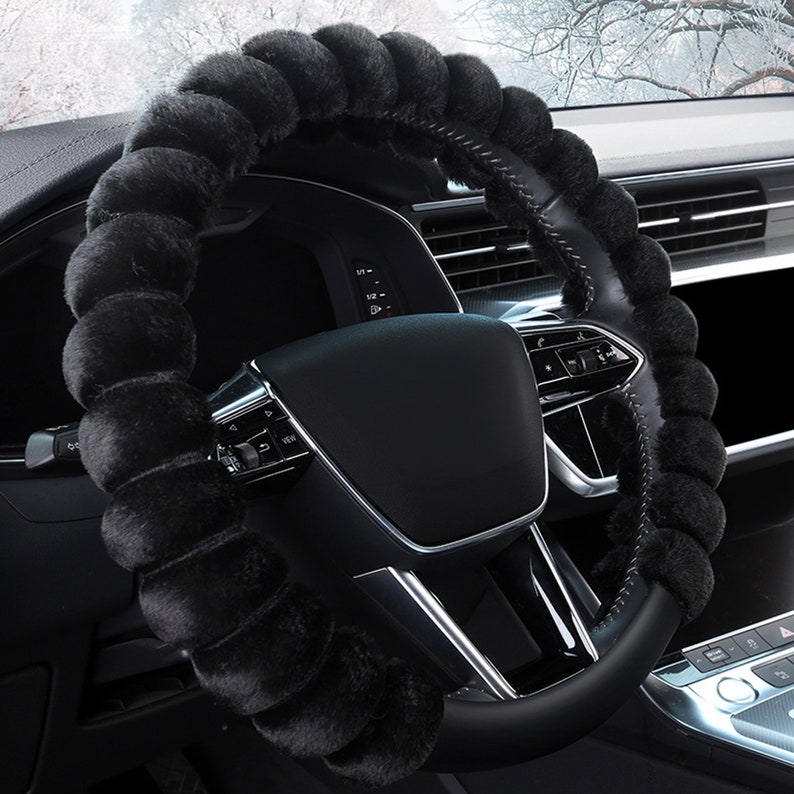 Short Plush Steer Wheel Cover Universal Winter Warm Wheel - Etsy